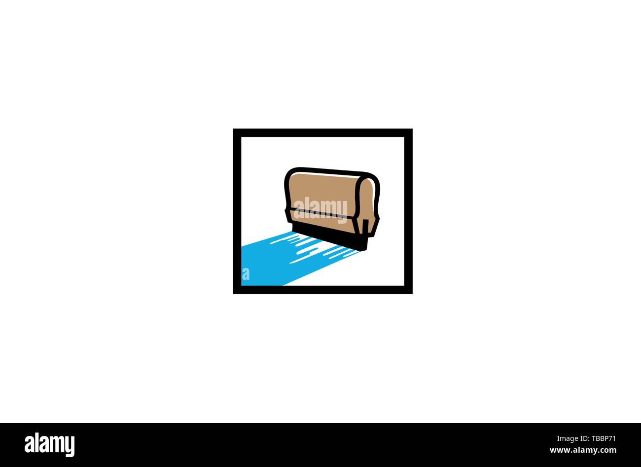 Creative Box Squeegee Silkscreen Logo Symbol Vector illustration Stock ...