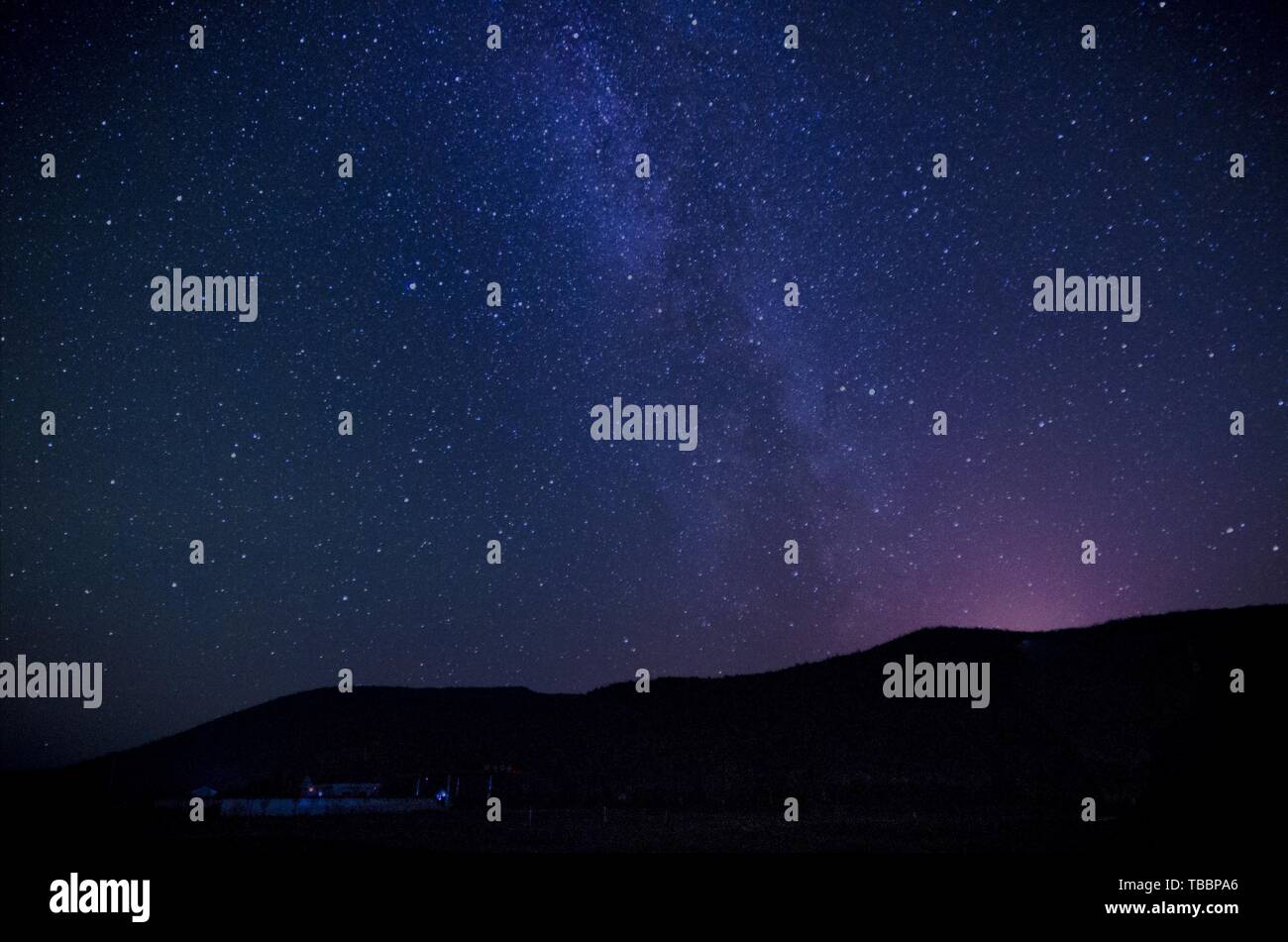 Night view of the Starry River Stock Photo - Alamy