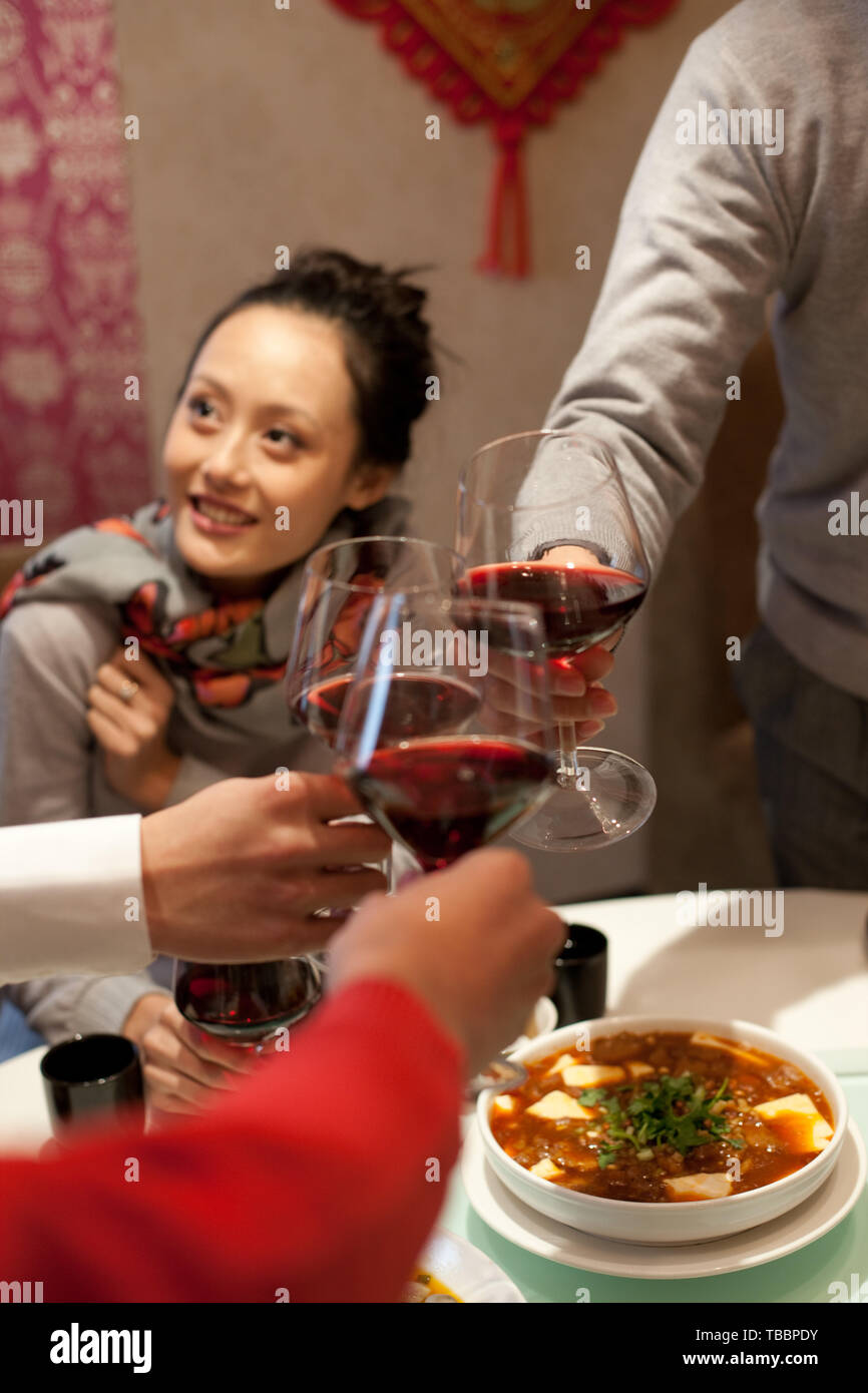 Dinner at the restaurant Stock Photo - Alamy