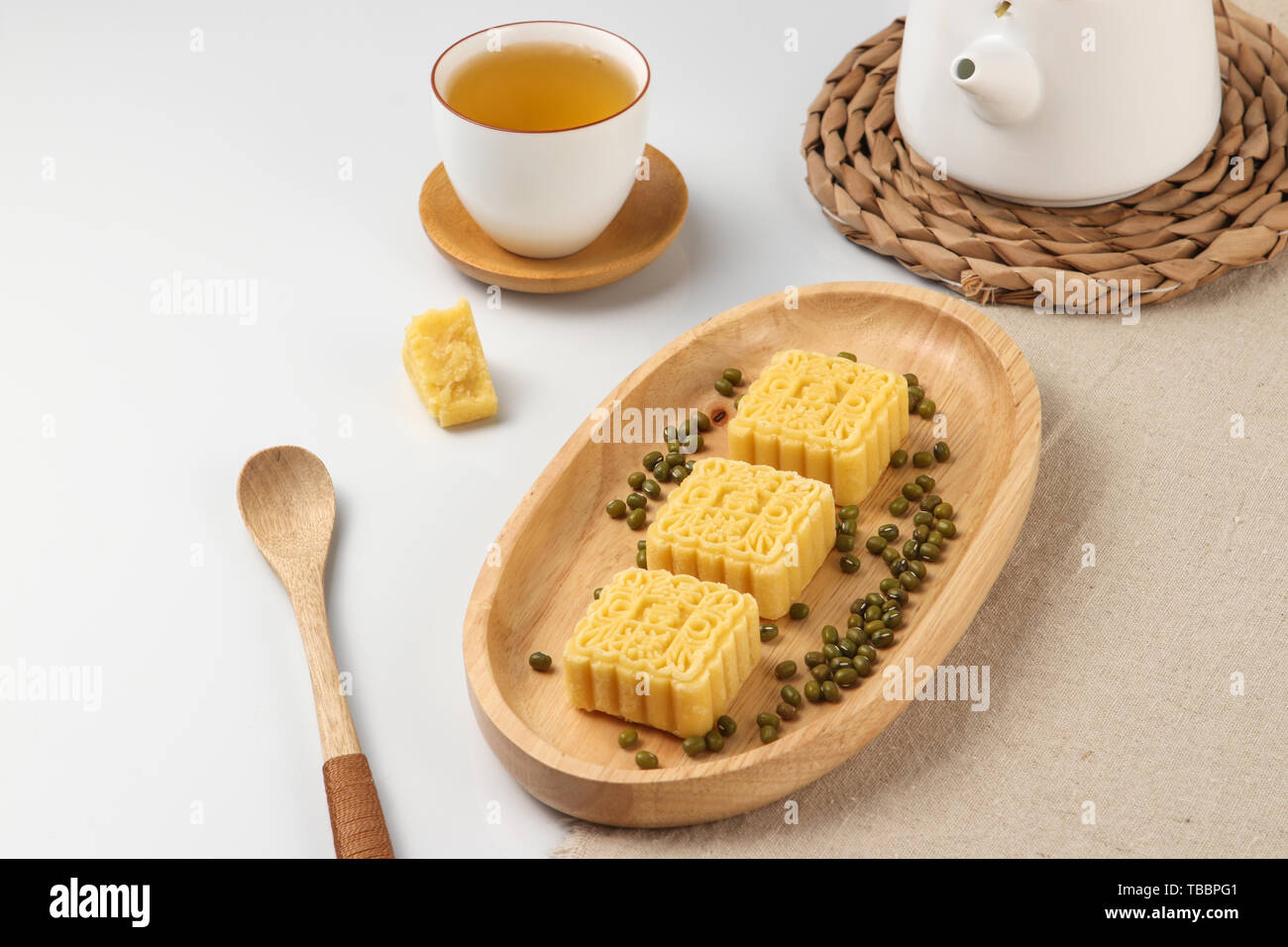 Traditional snack green bean cake Stock Photo - Alamy