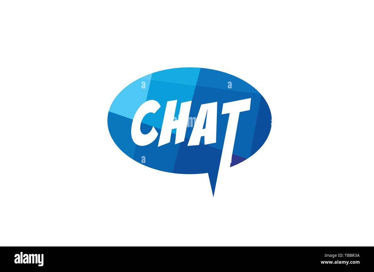 Creative Chat Letter Talk Bubble Logo Design Symbol Vector Illustration ...