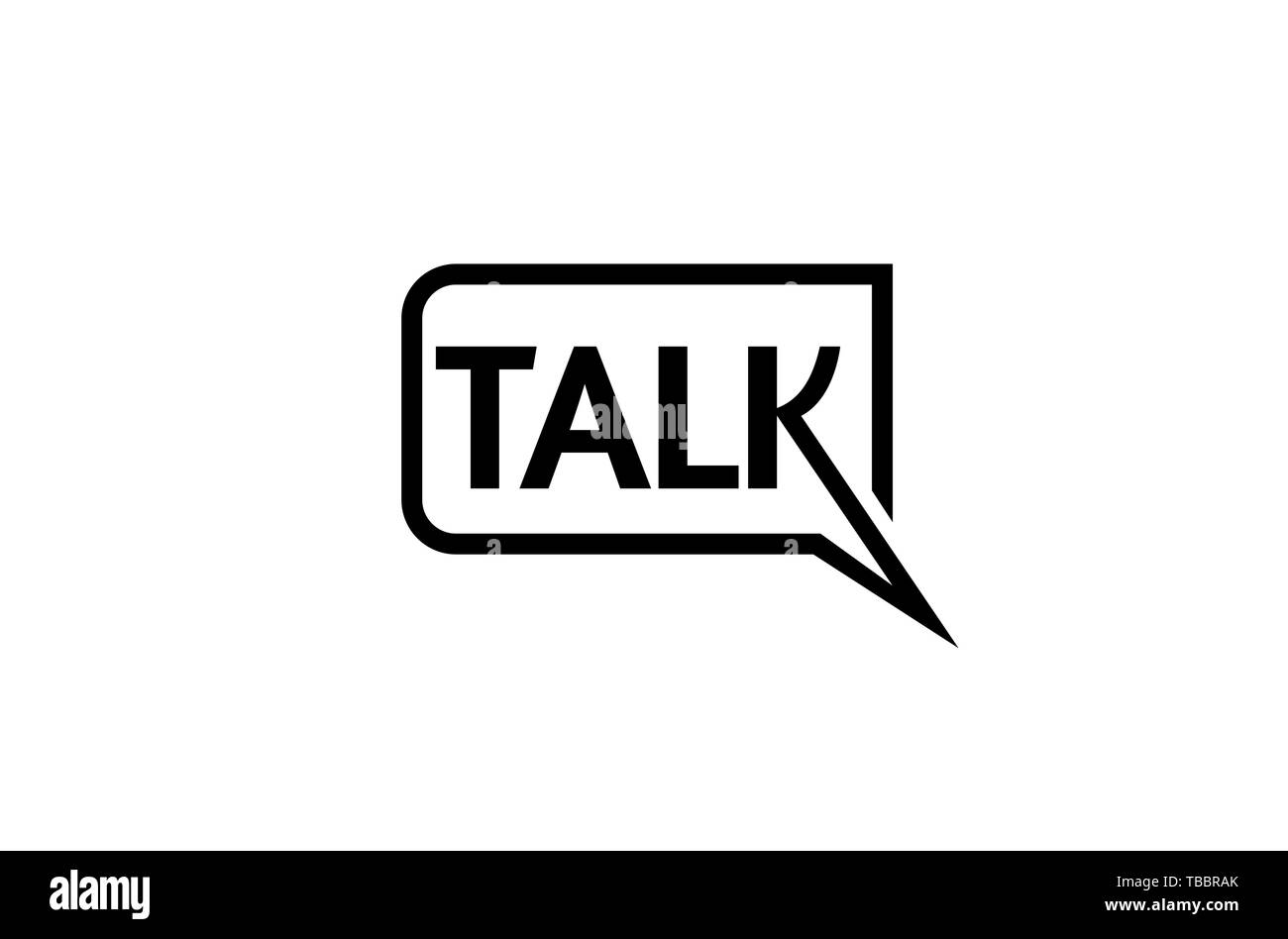 Creative Letter Talk Bubble Logo Design Symbol Vector Illustration ...