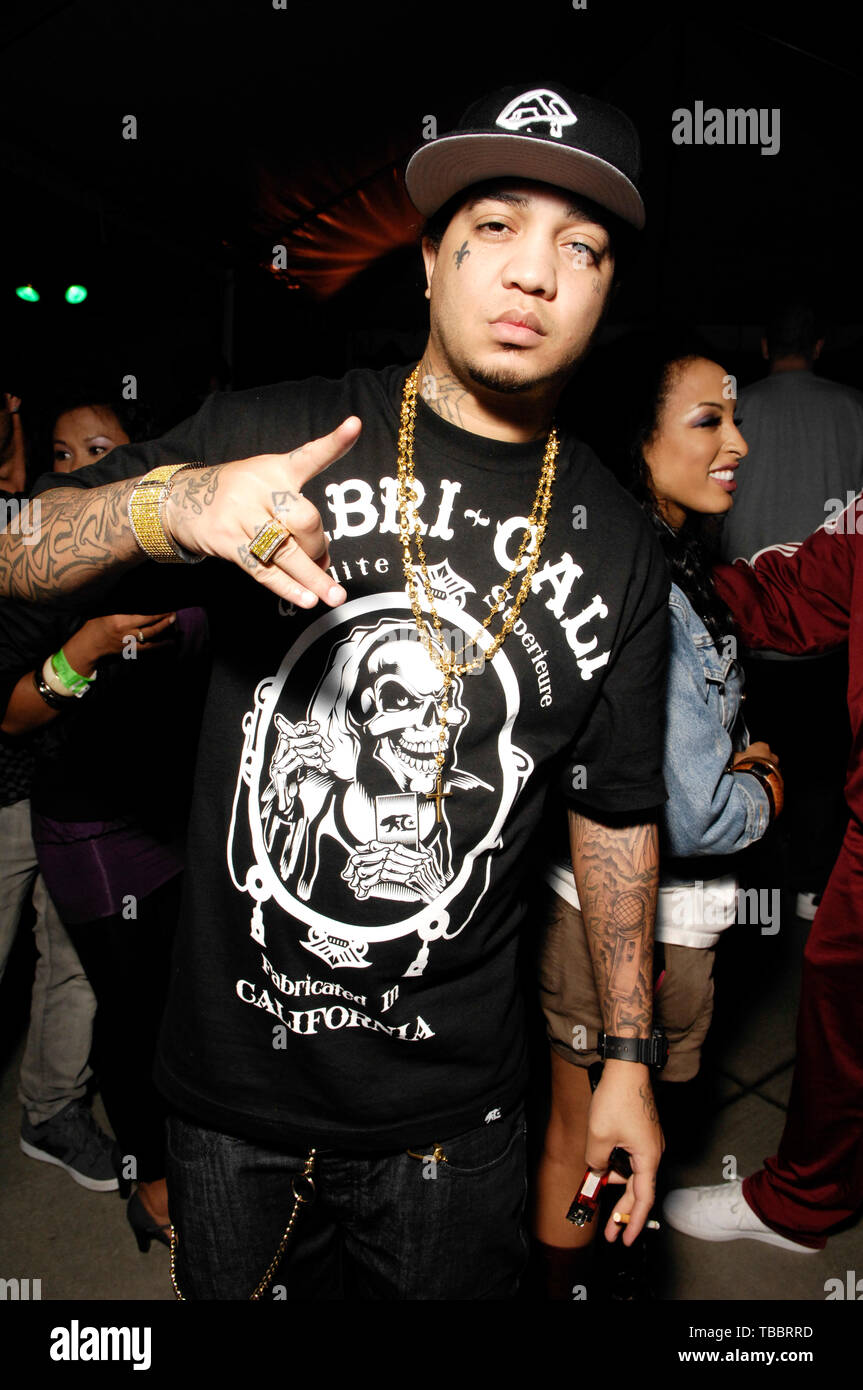 Rapper Gudda Gudda backstage at the Lil Wayne "I am Music Tour" at the ...