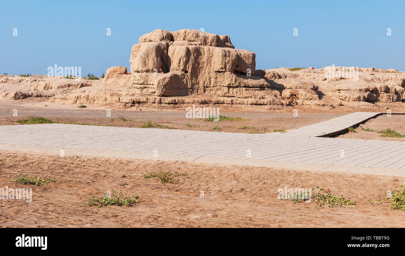 ancient city of gaochang Stock Photo - Alamy