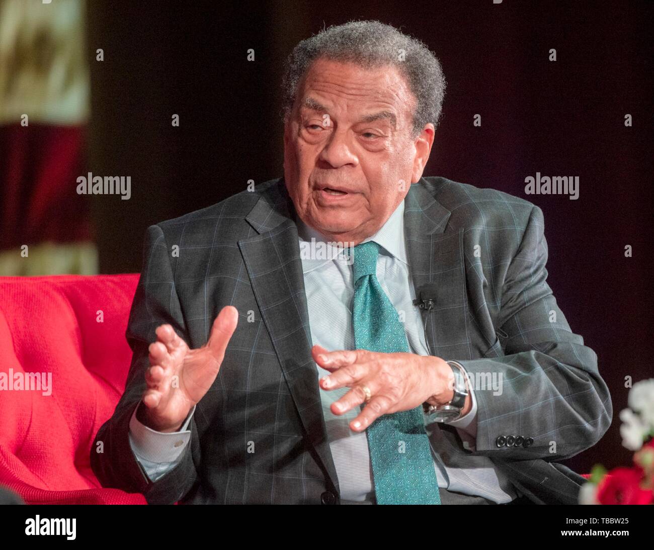 Ambassador Andrew Young, legendary civil rights leader, during a ...