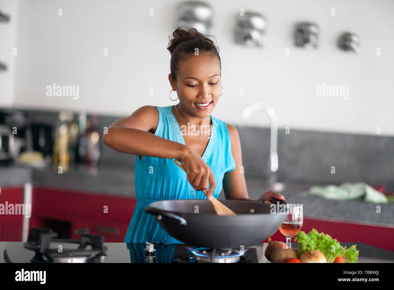 Asian food making process hi-res stock photography and images - Alamy