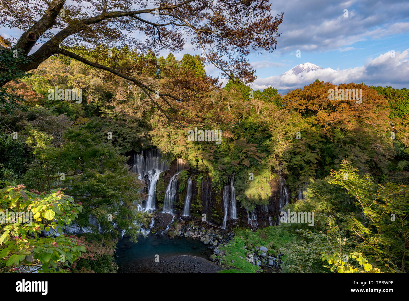 Shiraito Falls near Mount Fuji in Autumn Stock Photo - Alamy