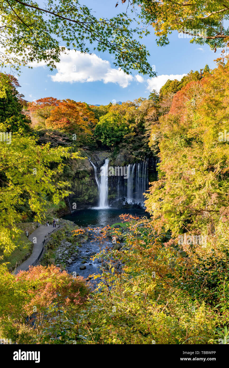 Shiraito Falls near Mount Fuji in Autumn Stock Photo - Alamy