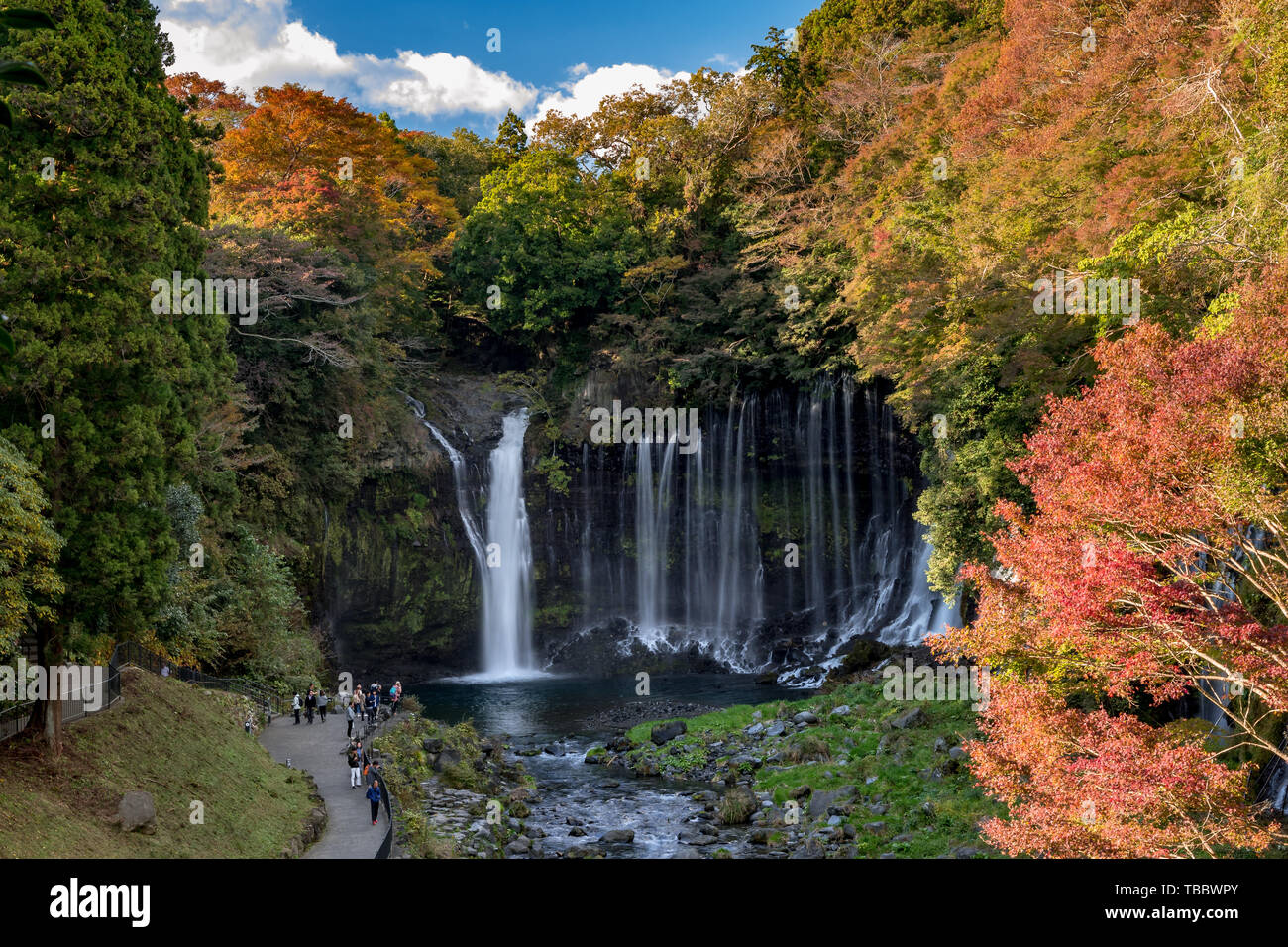 Shiraito Falls near Mount Fuji in Autumn Stock Photo - Alamy
