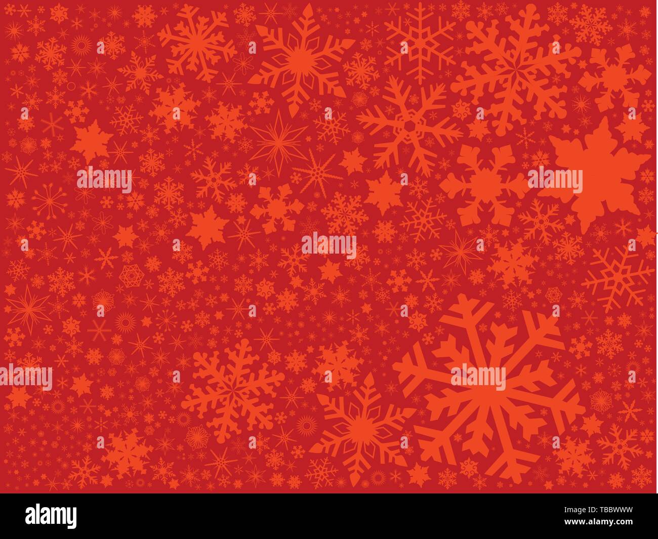 Snow falling on red christmas Stock Vector Images - Alamy