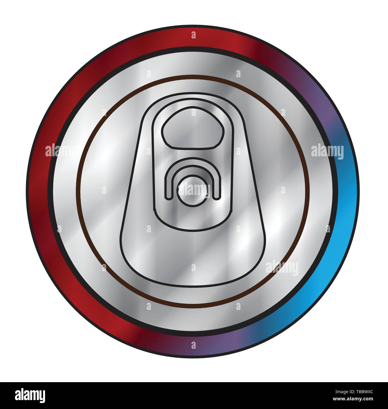 Soda Can Top Vector