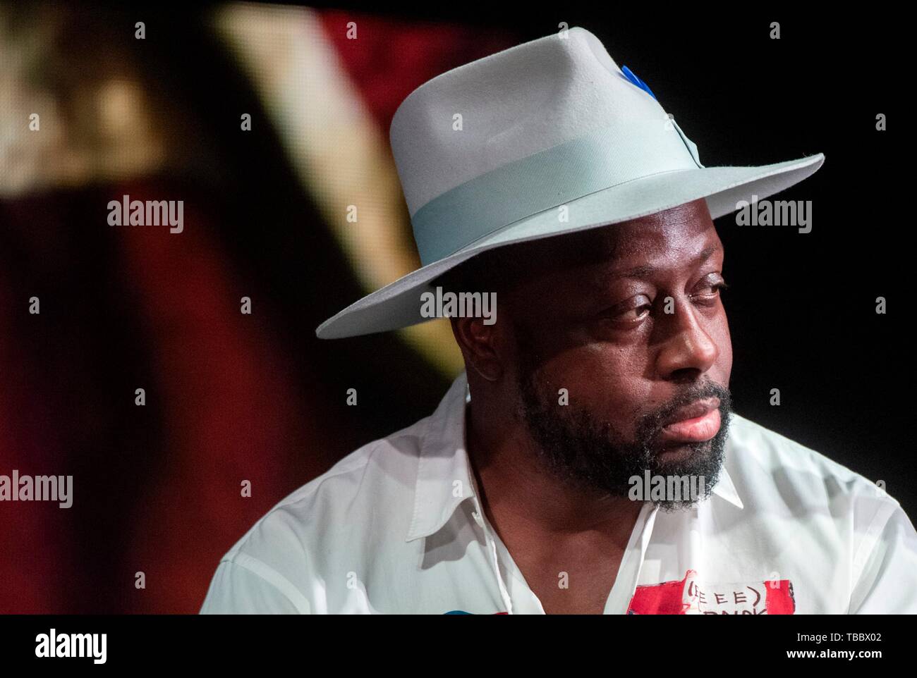 Three time Grammy award singer Wyclef Jean during the Summit on Race in ...