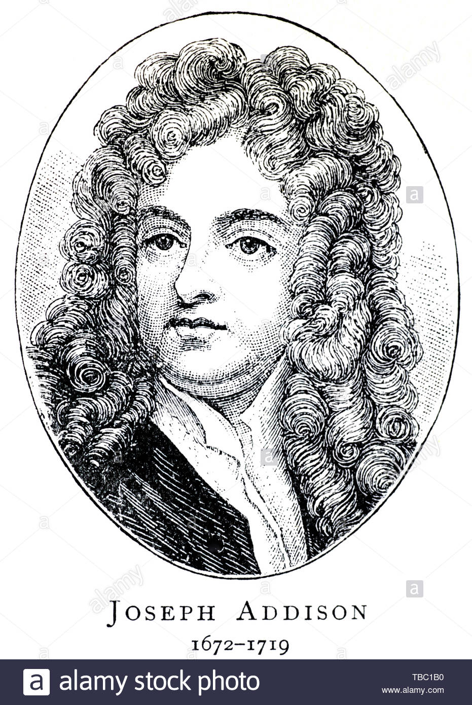Joseph Addison portrait, 1672 – 1719, was an English poet, playwright ...