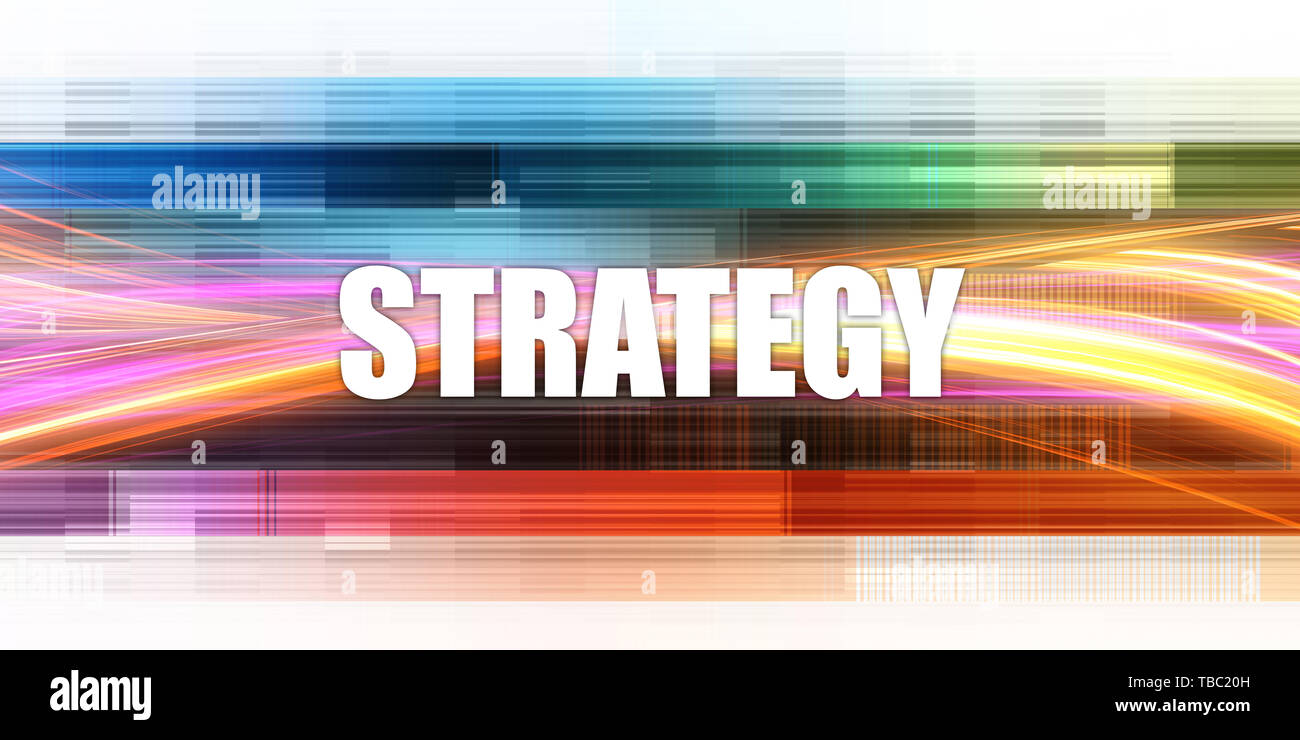 Strategy Corporate Concept Exciting Presentation Slide Art Stock Photo ...