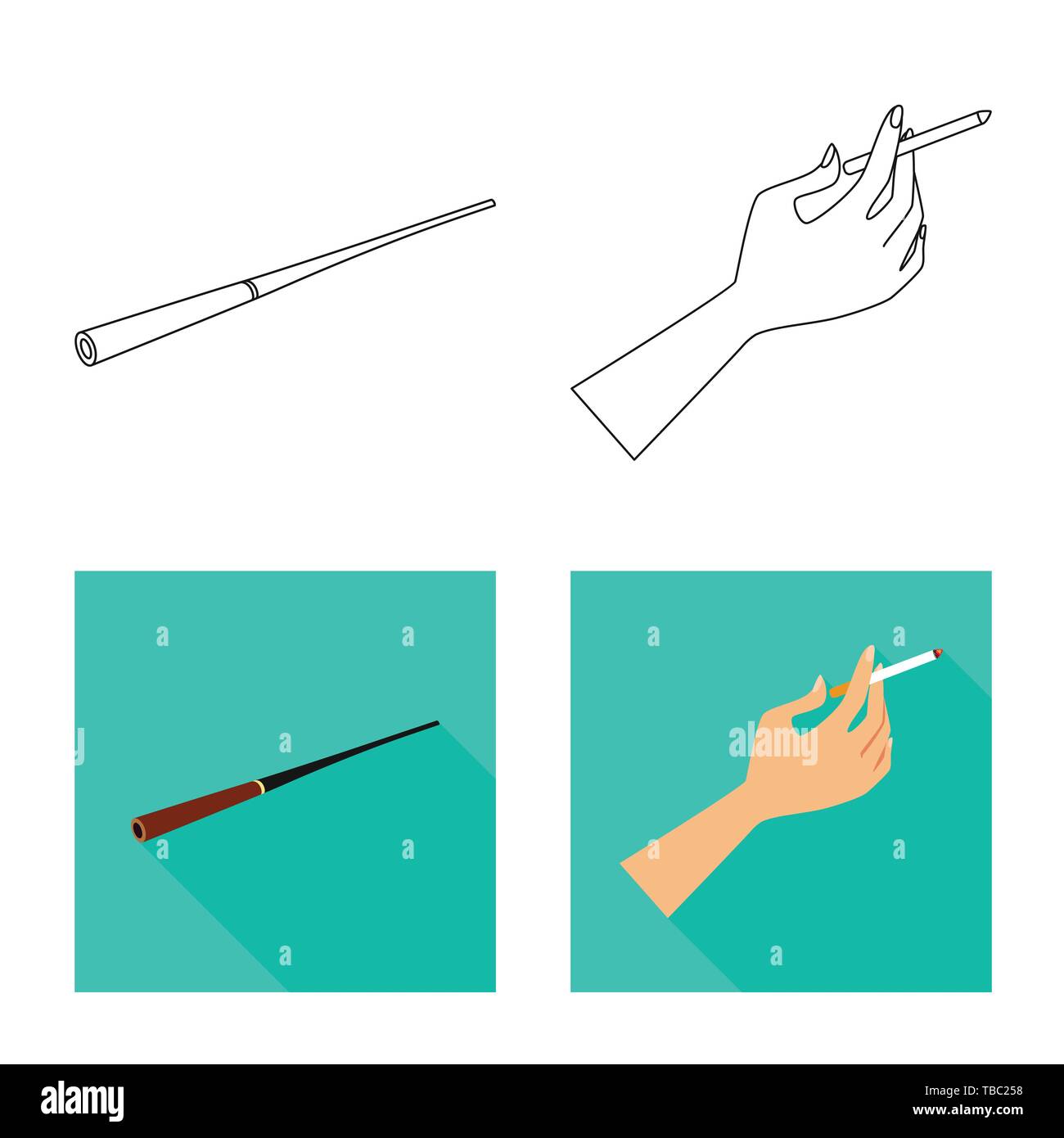 Vector design of refuse and stop icon. Collection of refuse and habit ...