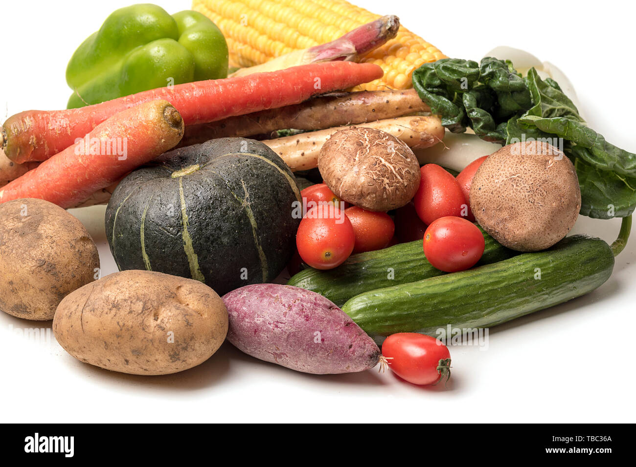 Fresh vegetable combo Stock Photo - Alamy