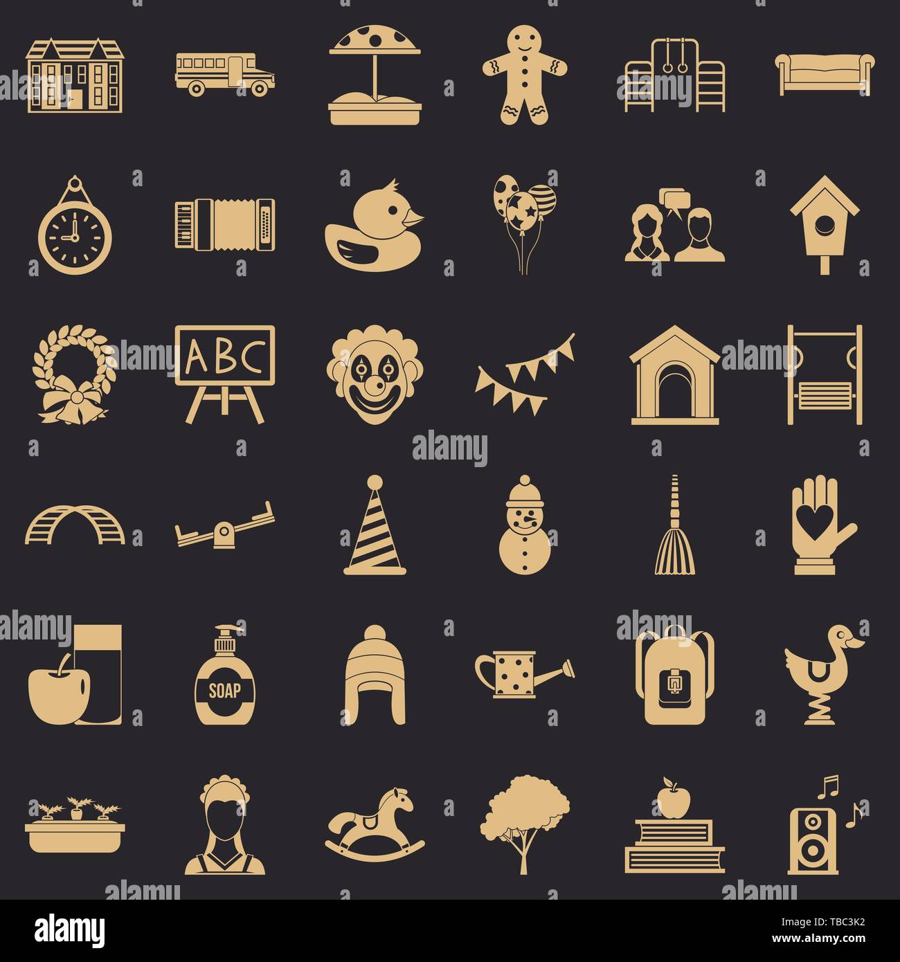 Children playground icons set, simple style Stock Vector Image & Art ... Children playground icons set, simple style Stock Vector Image & Art ...