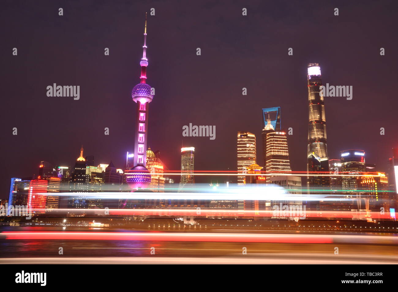 Night view of Shanghai city Stock Photo - Alamy