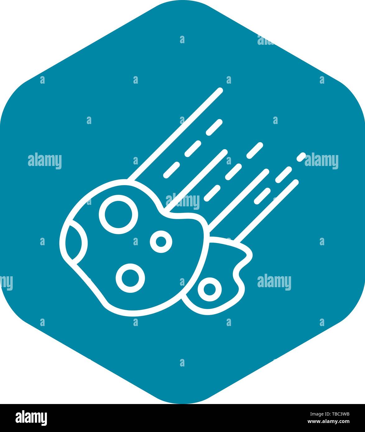 Meteorite icon, outline style Stock Vector Image & Art - Alamy
