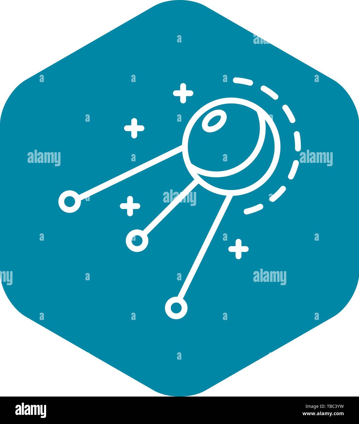 Satellite icon, outline style Stock Vector Image & Art - Alamy