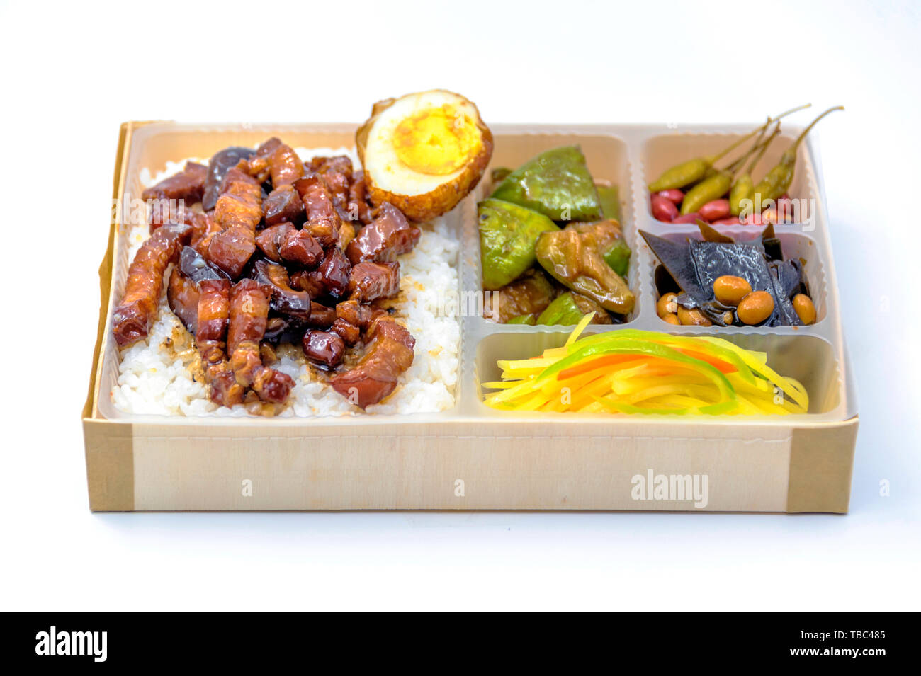 Pork and brine meat rice hi-res stock photography and images - Alamy