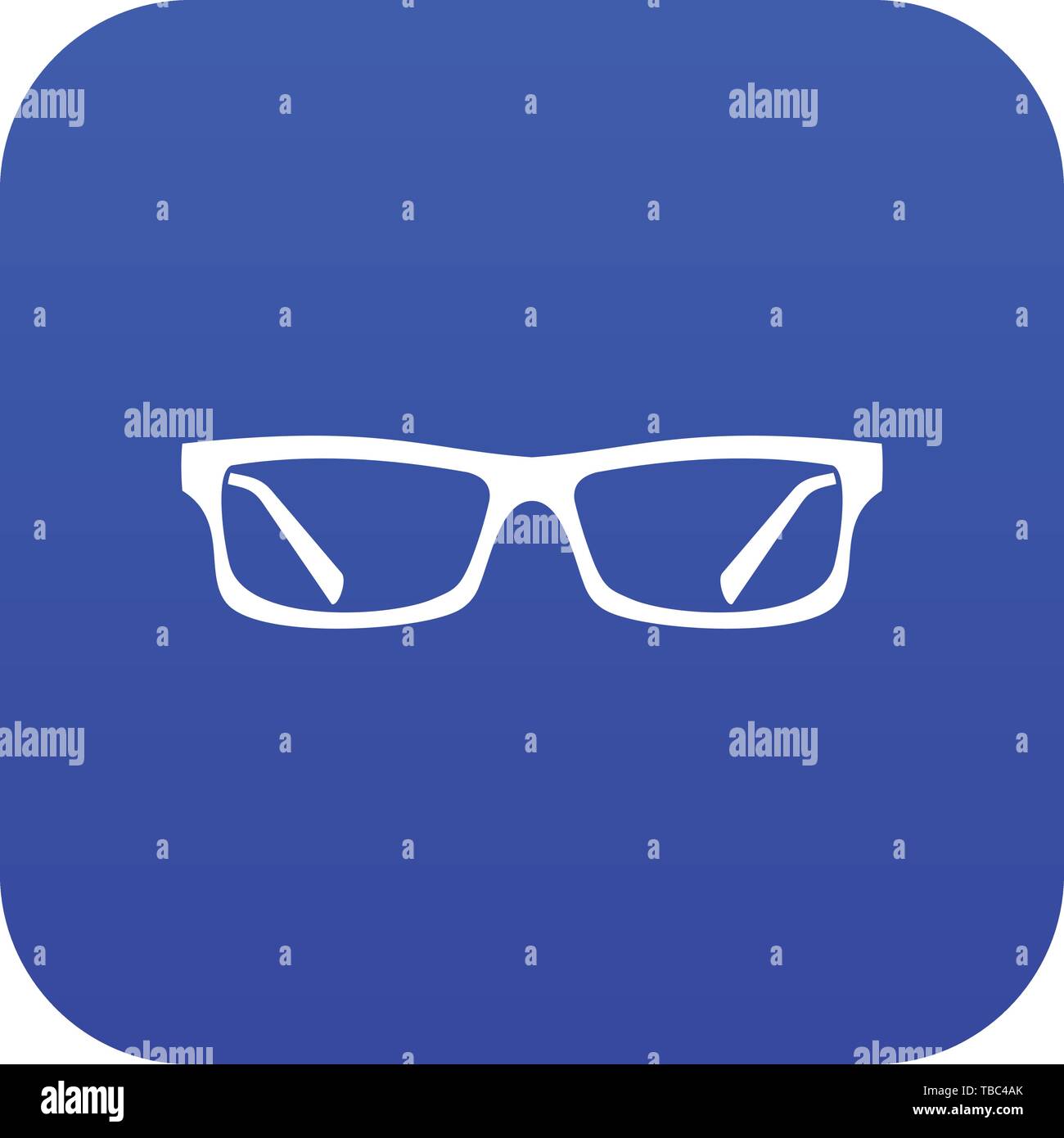 Eye glasses icon digital blue Stock Vector Image & Art - Alamy