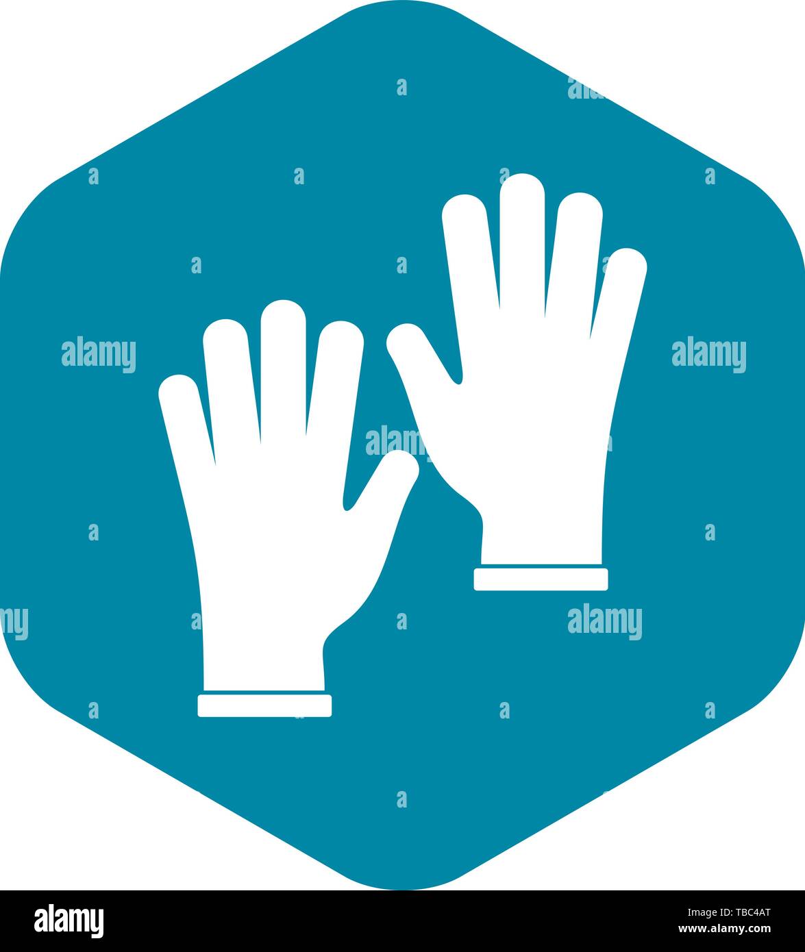 Medical gloves icon simple Stock Vector Image & Art - Alamy