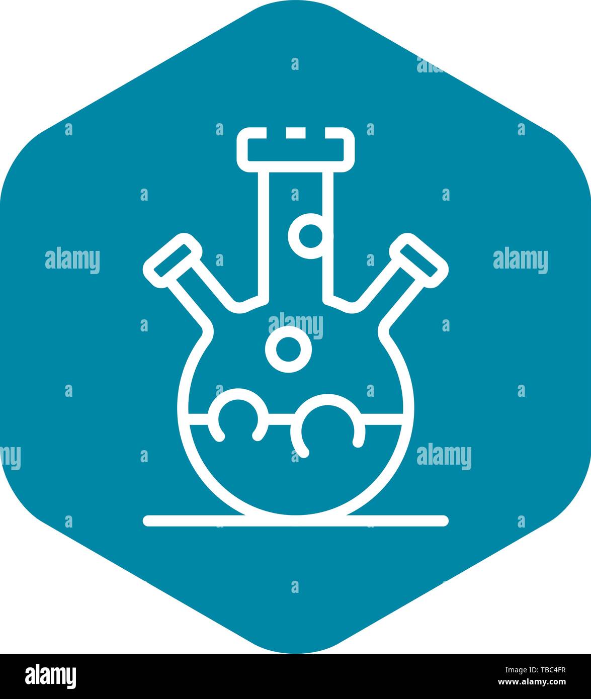 Triple neck flask icon, outline style Stock Vector Image & Art - Alamy