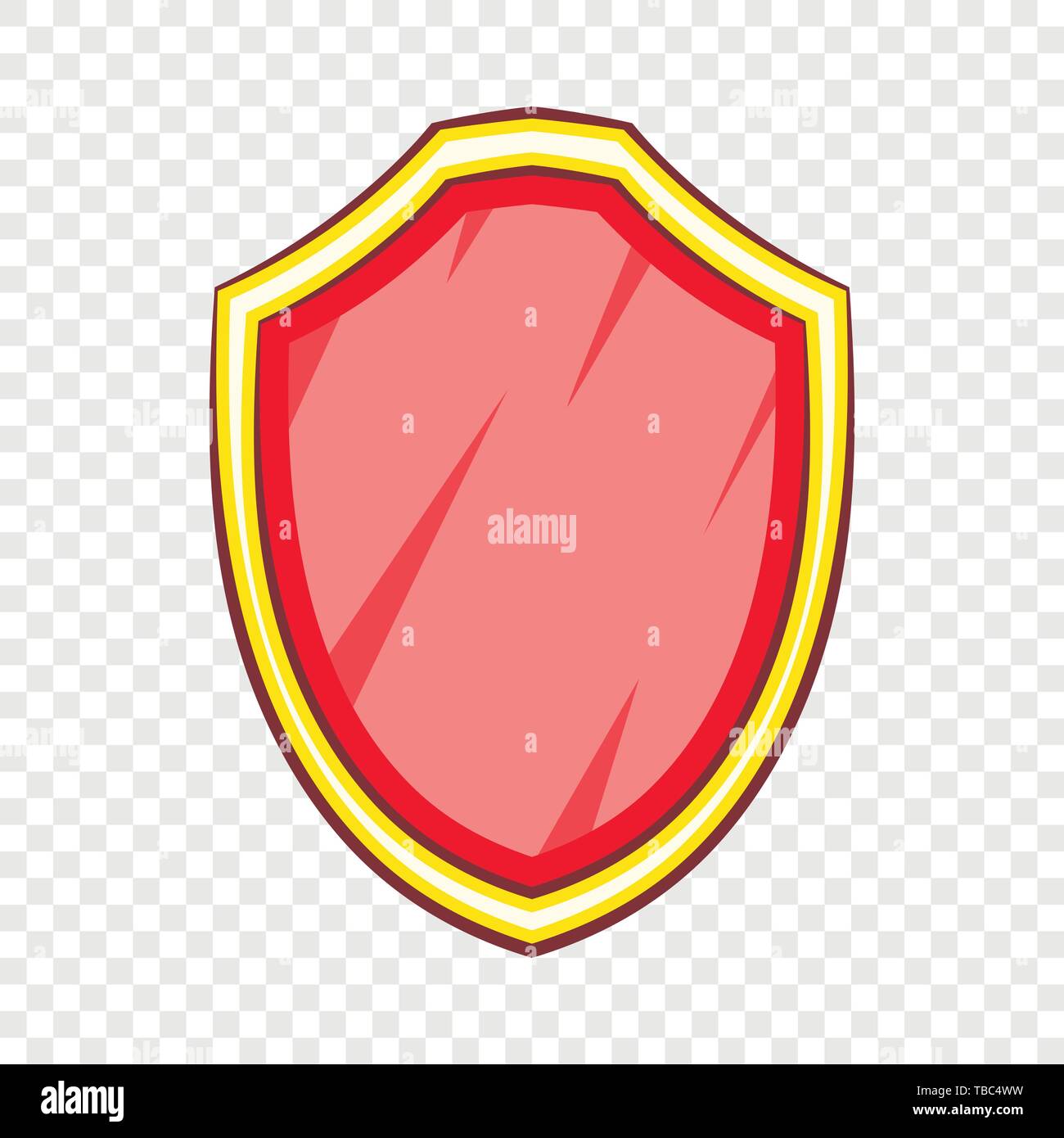 Protection shield icon, cartoon style Stock Vector Image & Art - Alamy