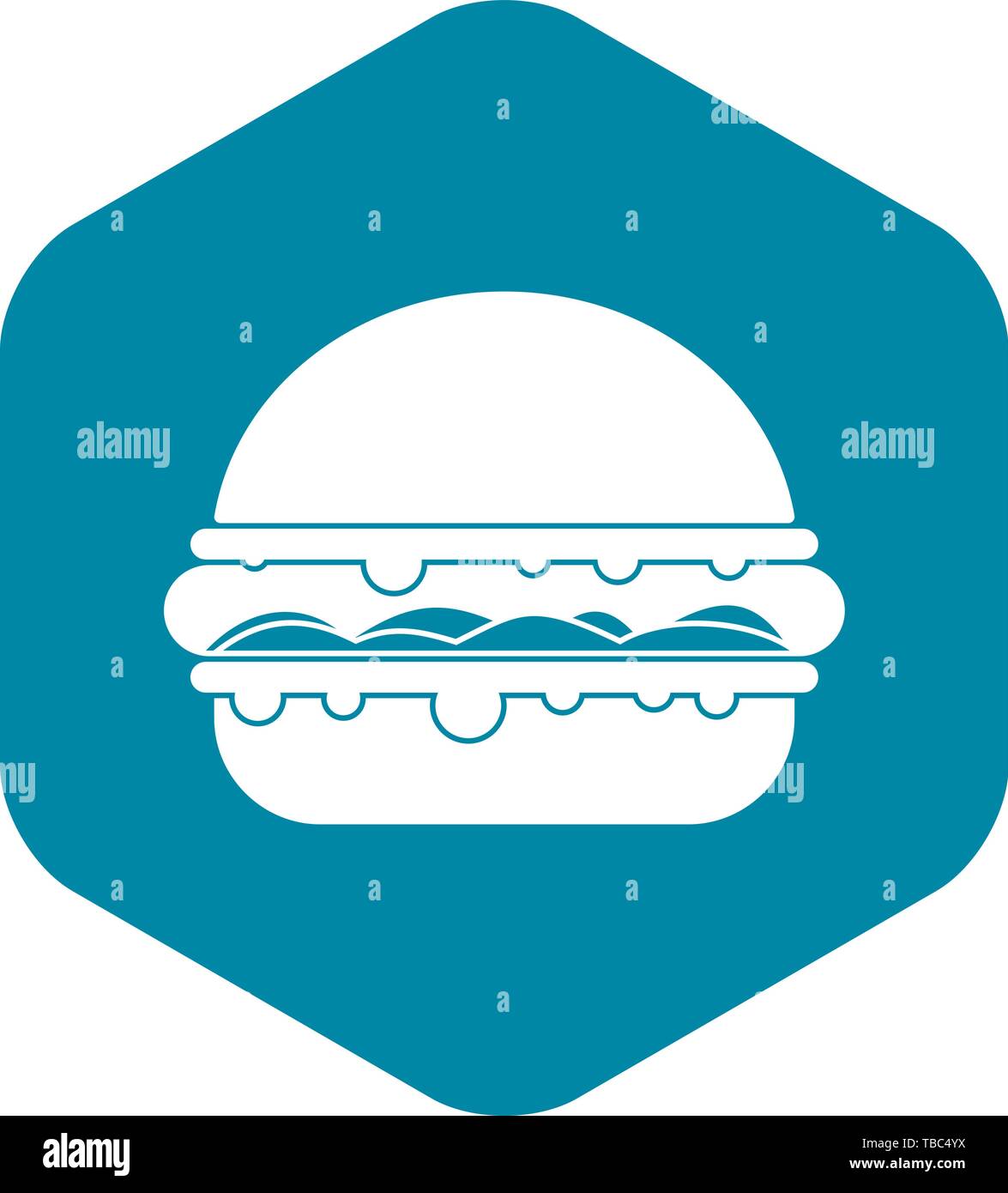 Burger icon simple Stock Vector Image & Art - Alamy