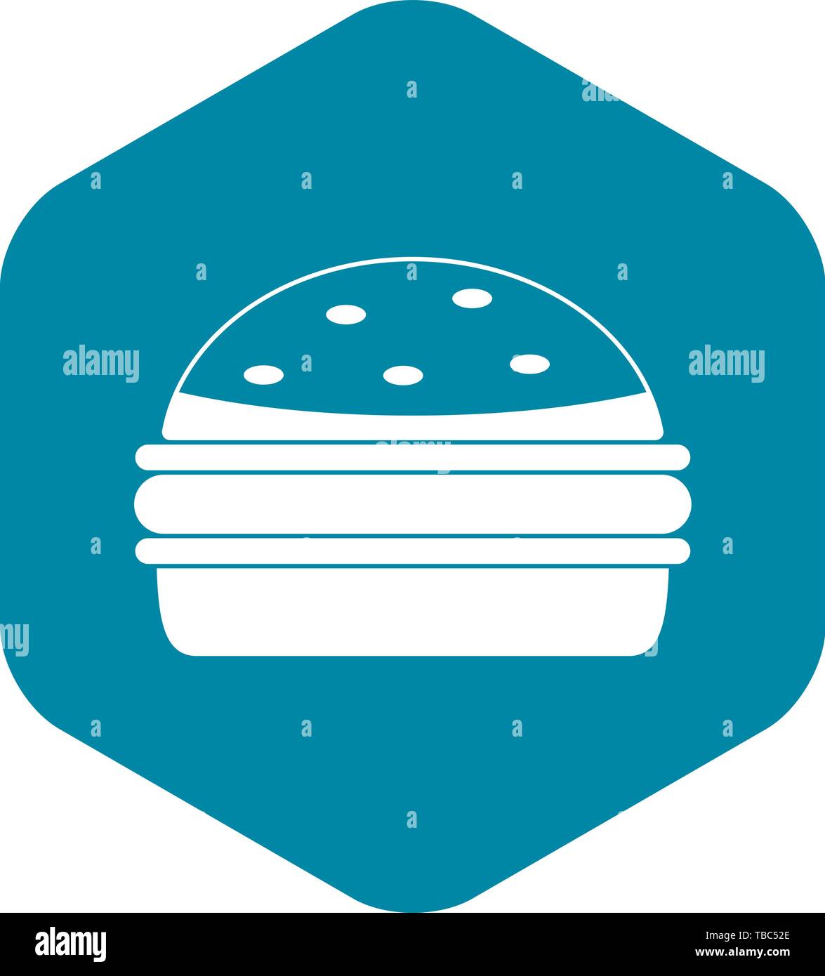 Burger icon simple Stock Vector Image & Art - Alamy