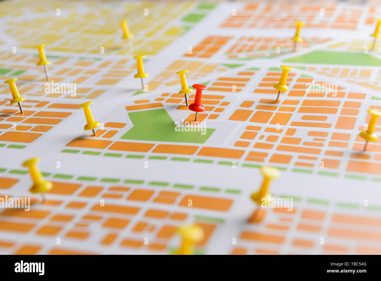 Map pins and object hi-res stock photography and images - Alamy