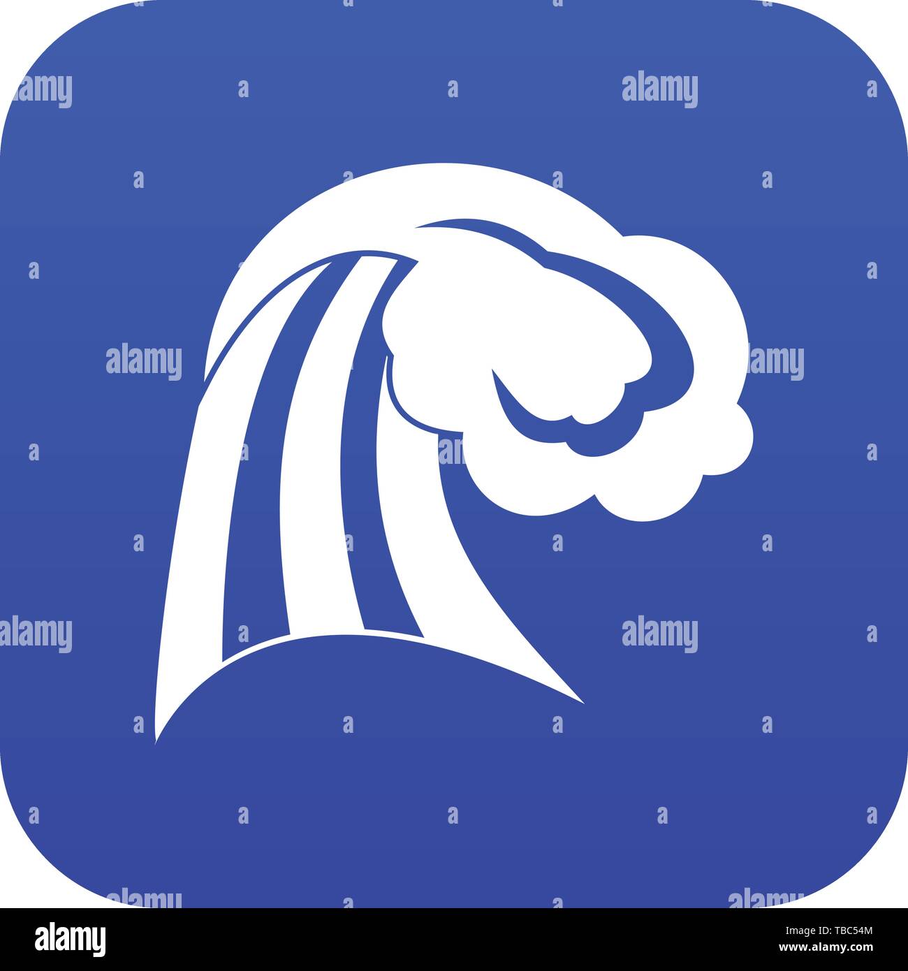 Big wave icon digital blue Stock Vector Image & Art - Alamy