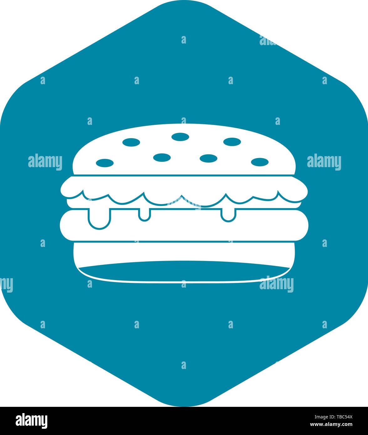 Burger icon simple Stock Vector Image & Art - Alamy