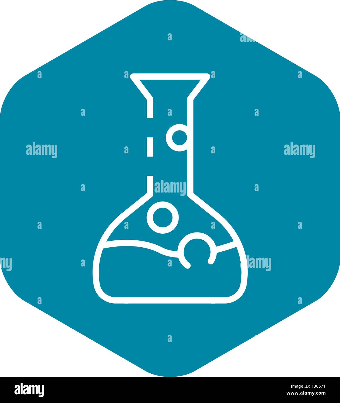 Bubble flask icon, outline style Stock Vector Image & Art - Alamy