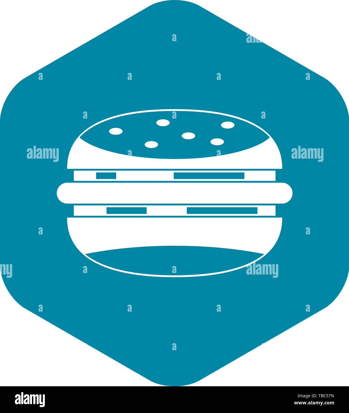 Burger icon simple Stock Vector Image & Art - Alamy