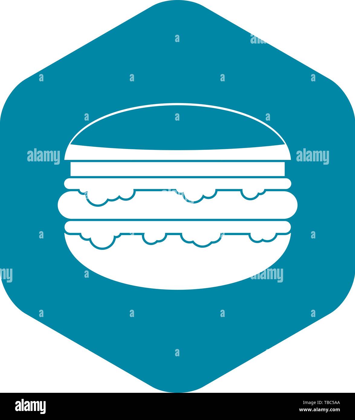 Burger icon simple Stock Vector Image & Art - Alamy