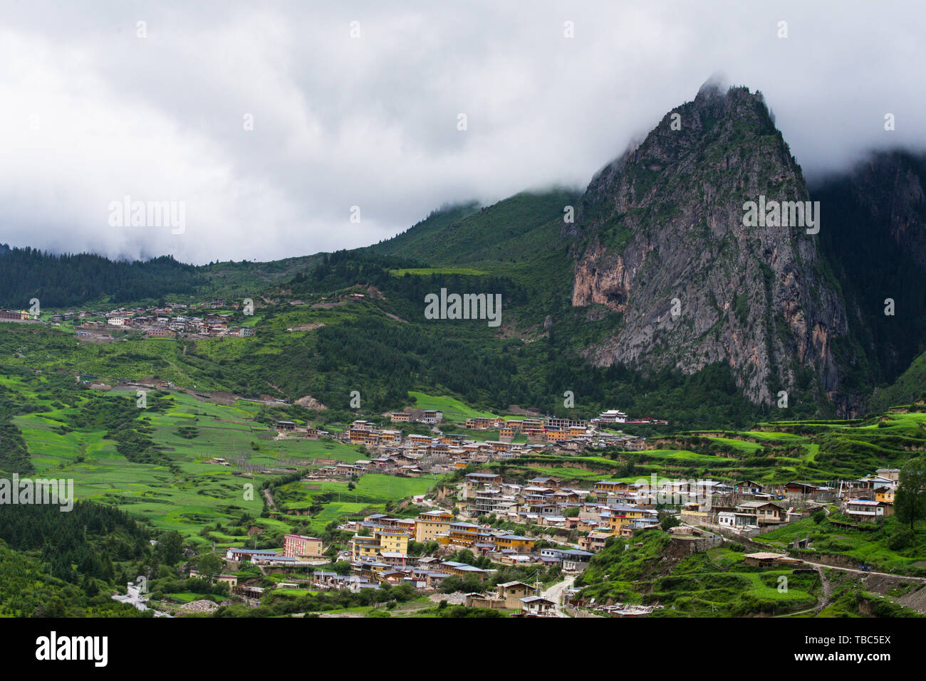 Scenery of Zagana, Gannan Stock Photo - Alamy