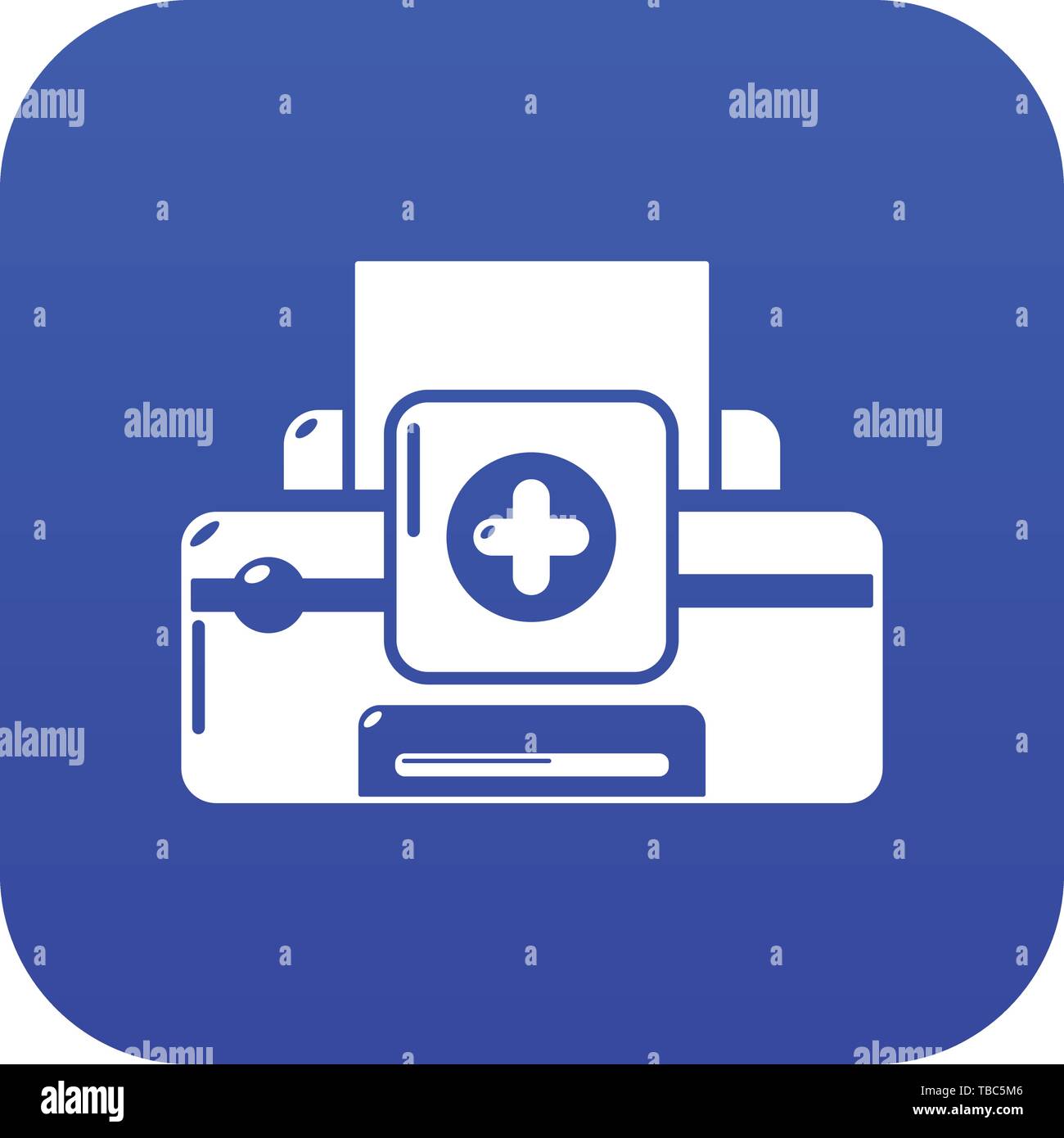 Printer repair icon blue vector Stock Vector Image & Art - Alamy