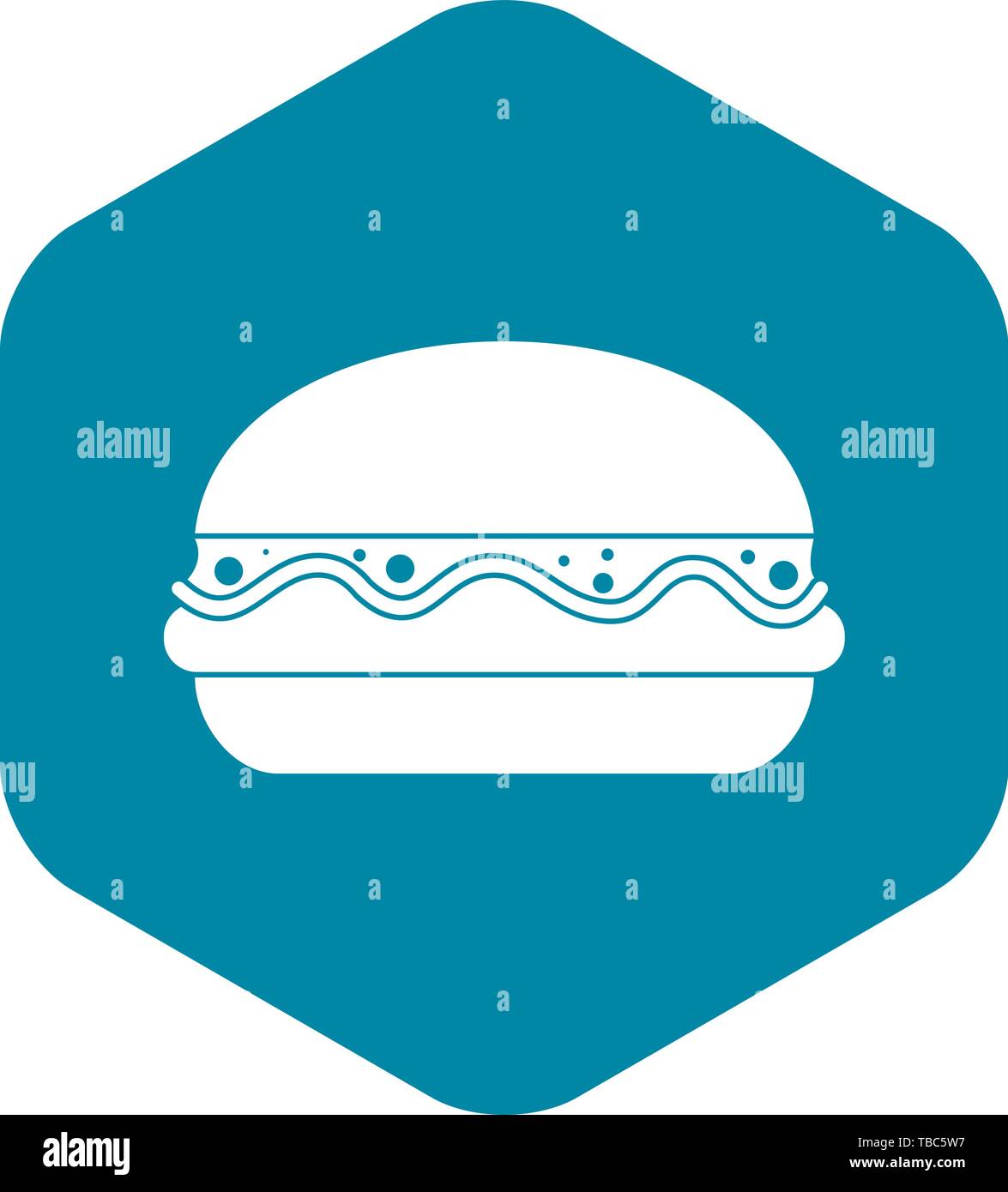 Burger icon simple Stock Vector Image & Art - Alamy
