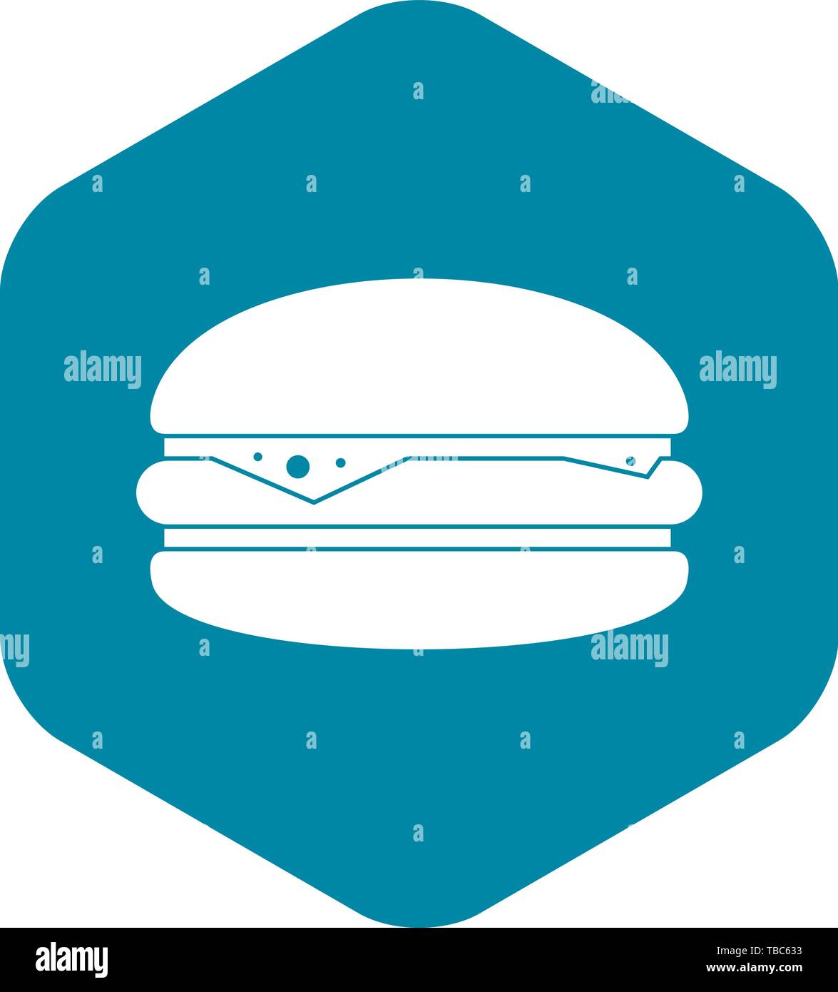 Burger icon simple Stock Vector Image & Art - Alamy
