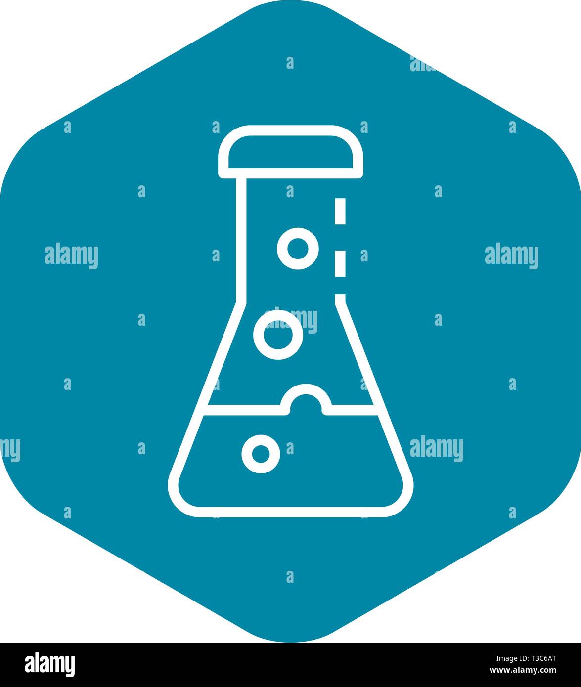 Boiling flask icon, outline style Stock Vector Image & Art - Alamy