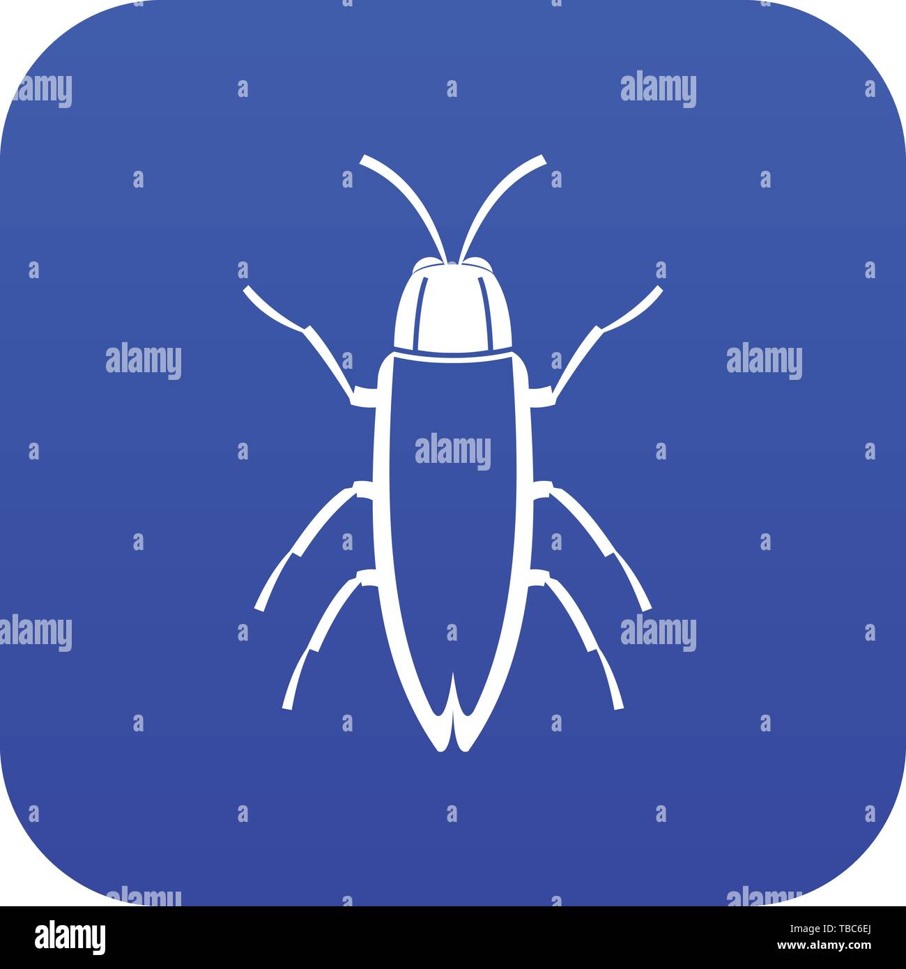 Cockroach icon digital blue Stock Vector Image & Art - Alamy