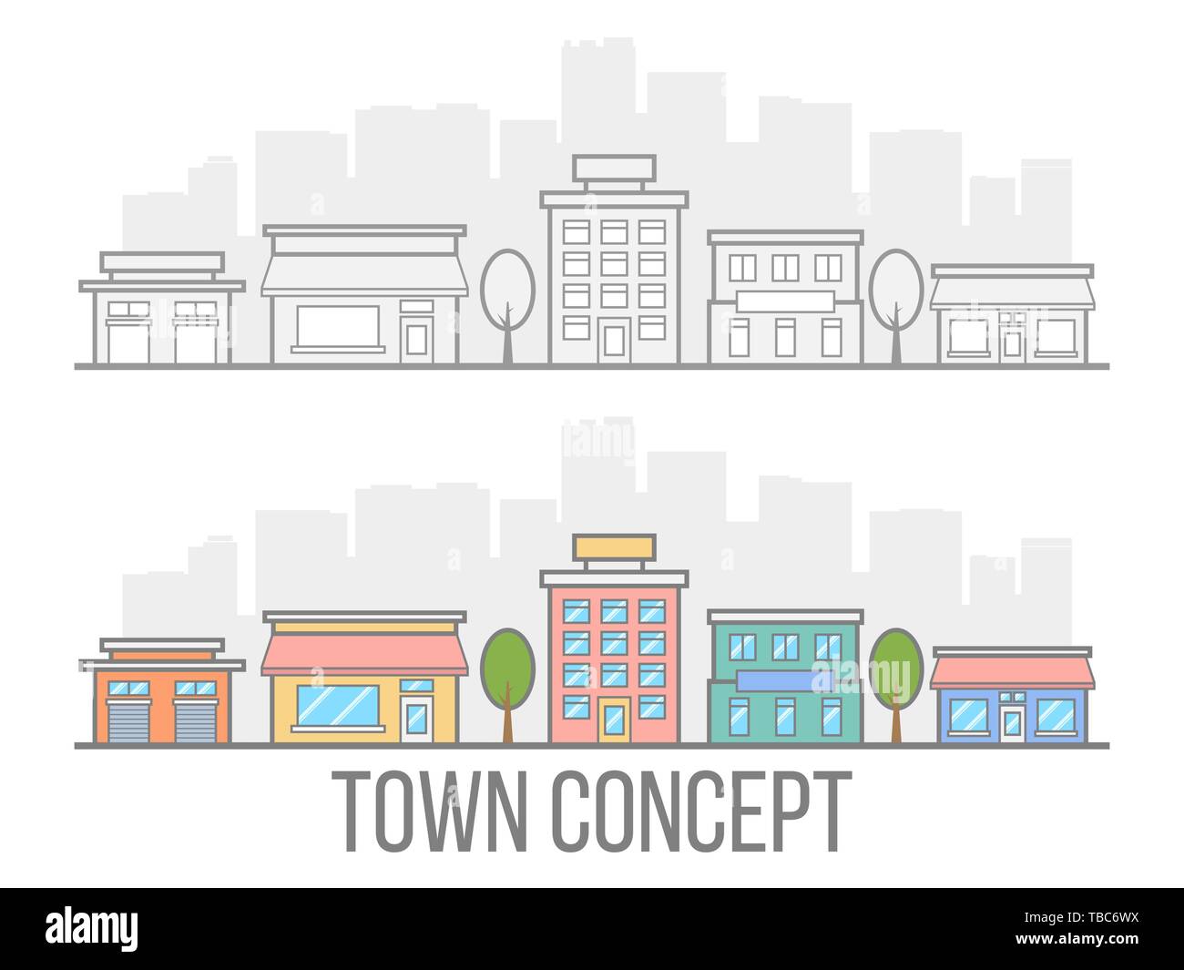 Town sign in small Cut Out Stock Images & Pictures - Alamy