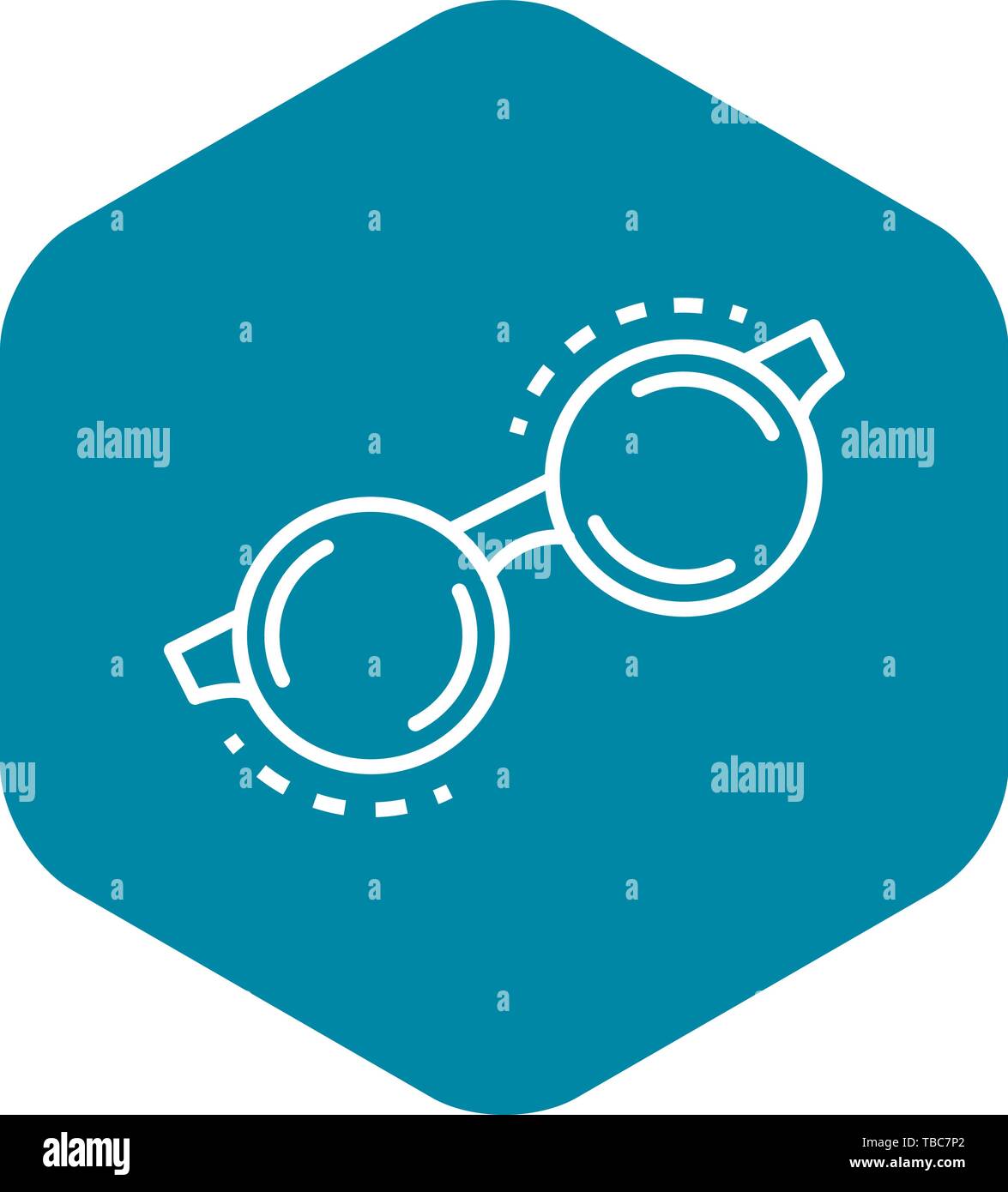 Bifocal glasses Stock Vector Images - Alamy