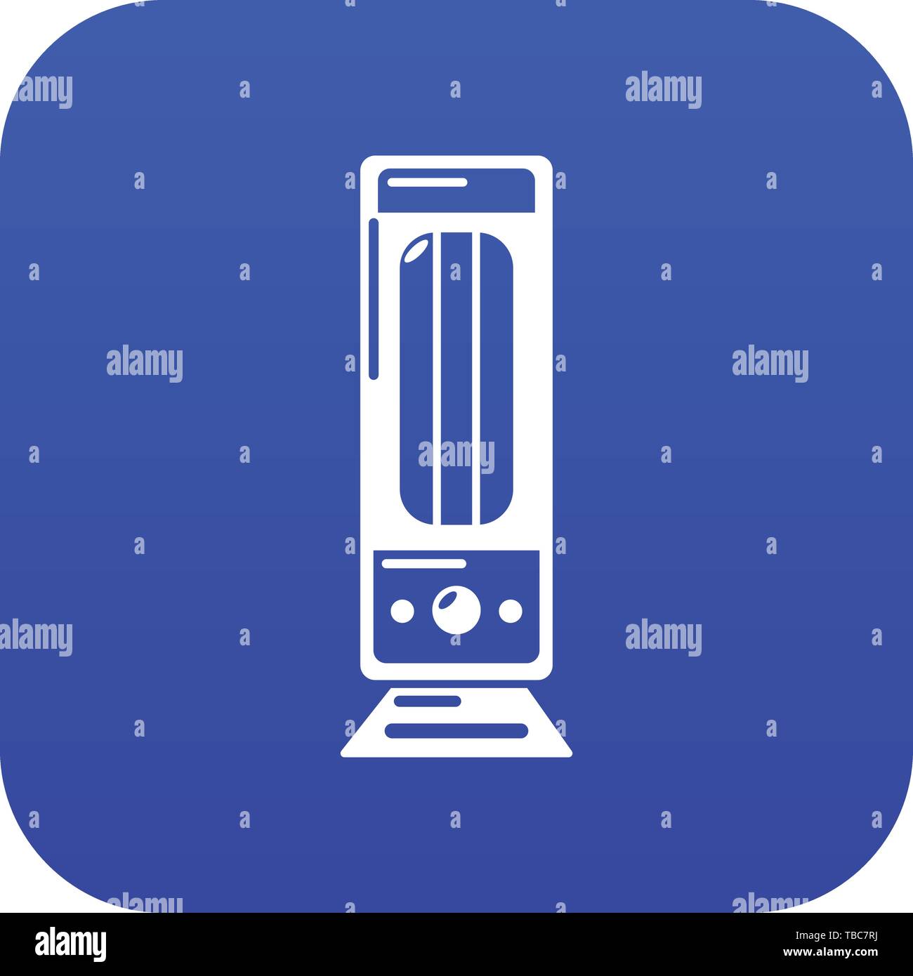 Oil heater icon blue vector Stock Vector Image & Art - Alamy
