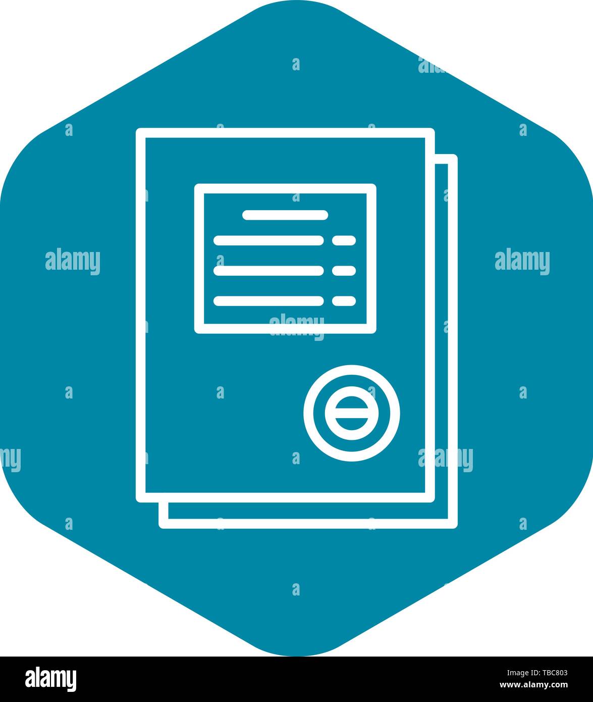 Work paper icon, outline style Stock Vector Image & Art - Alamy