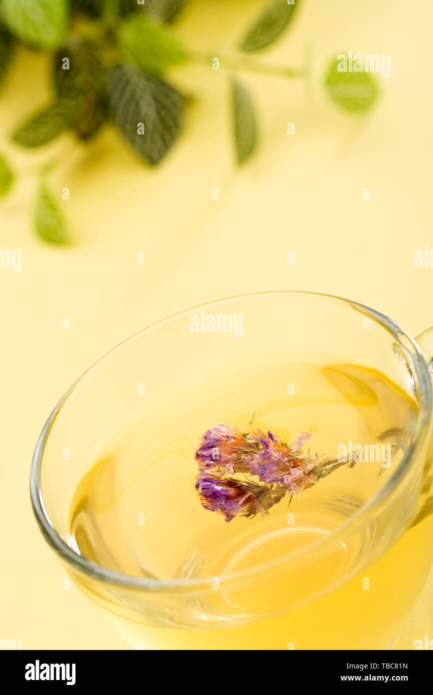 Healthy flower tea Stock Photo - Alamy