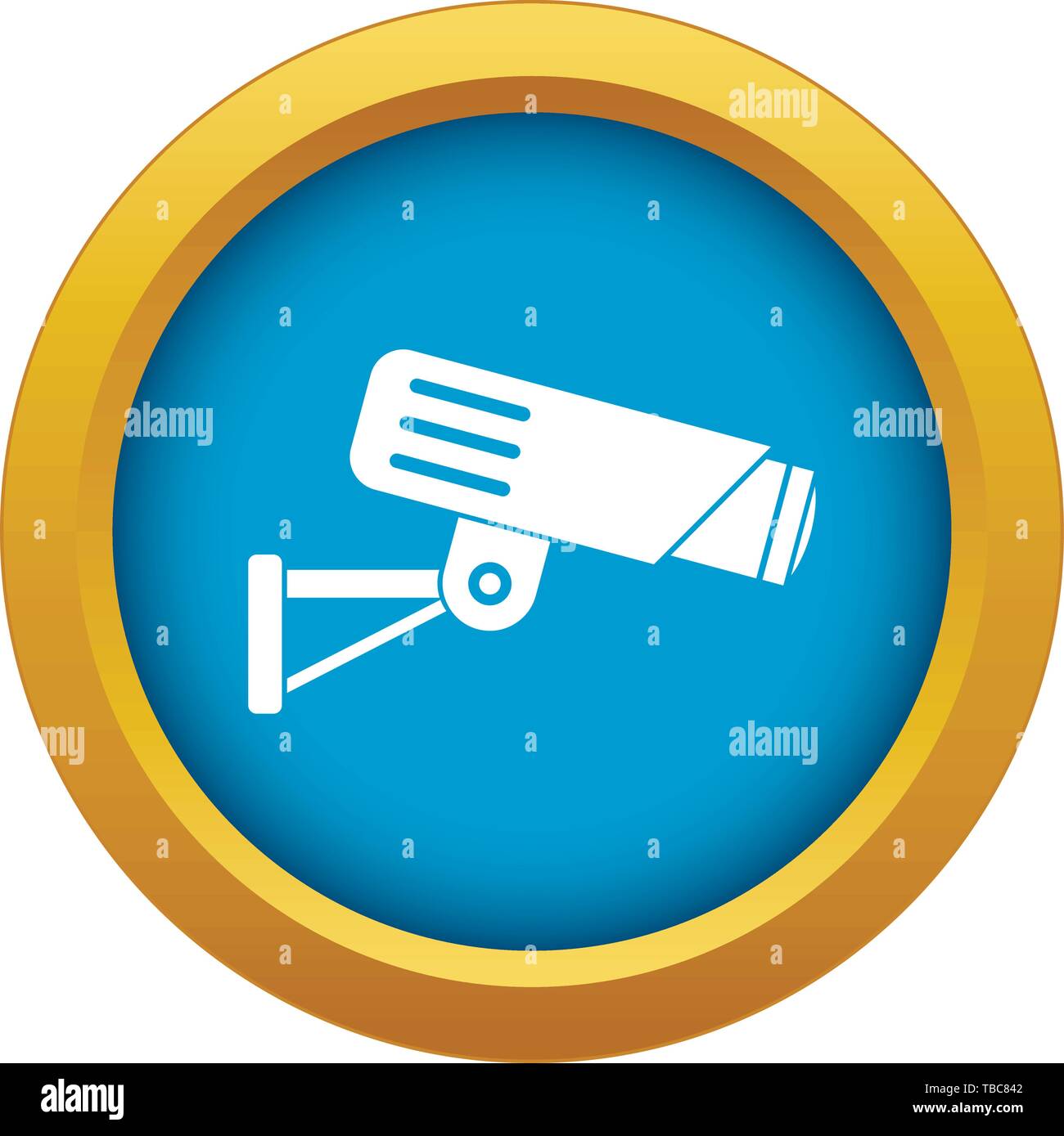 Security camera icon blue vector isolated Stock Vector Image & Art - Alamy