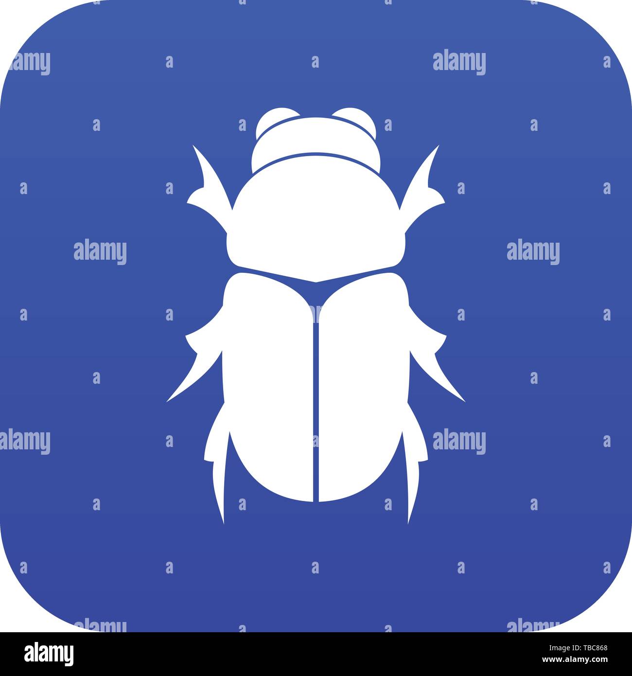 Chafer beetle icon digital blue Stock Vector Image & Art - Alamy